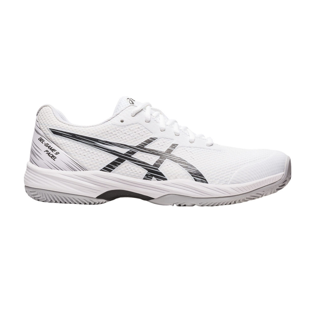 Asics - GEL Game 9 Padel (White/Black) - Rapid String