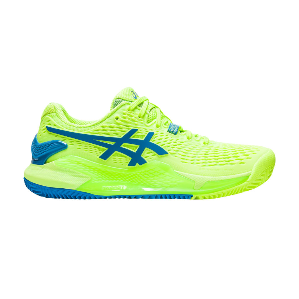 Asics - GEL Resolution 9 Clay (hazard green/reborn blue) - Rapid String